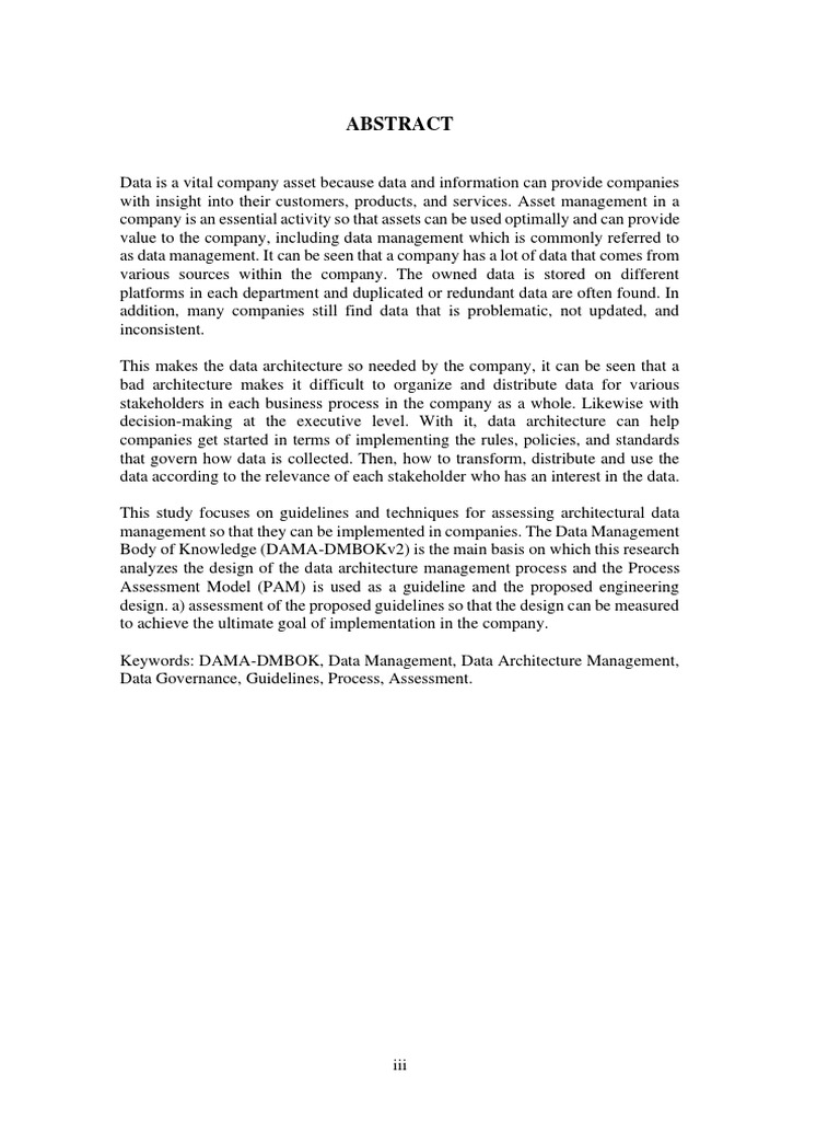 Abstract Manajemen Data | PDF