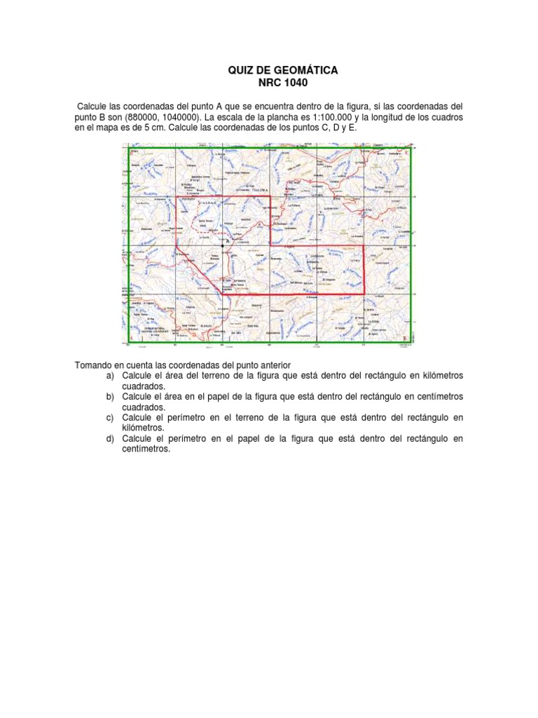 Quiz de Geomatica | PDF