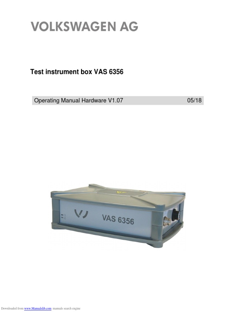 Vas 6356 | Download Free PDF | Power Supply | Calibration