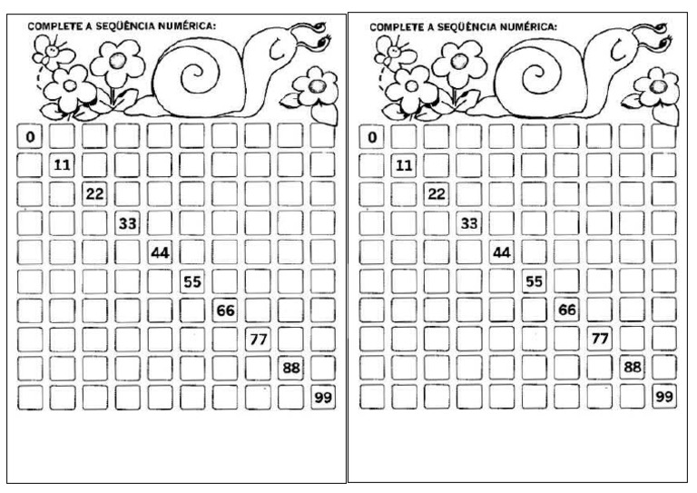 Quadro Numerico 0 A 100 | PDF