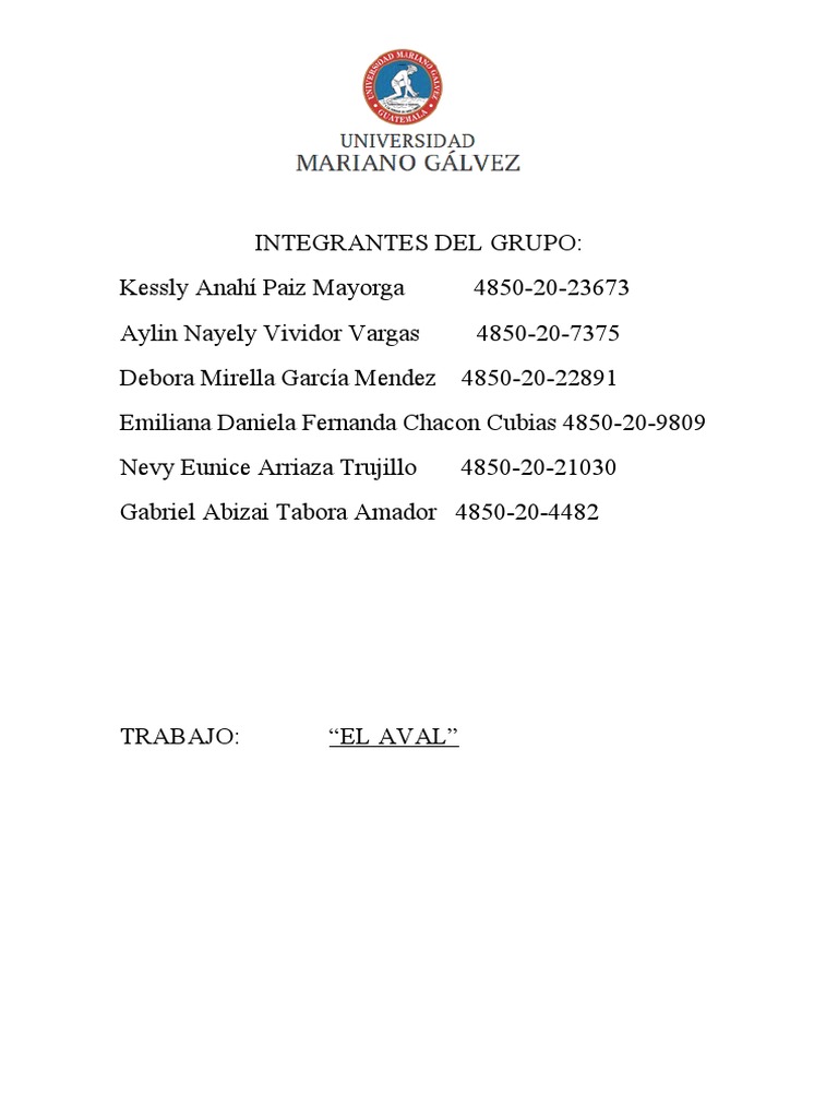 El Aval | PDF | Pagos | Instrumento negociable