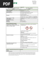 Ficha de Seguridad Benceno | PDF | Ciencias fisicas | Química