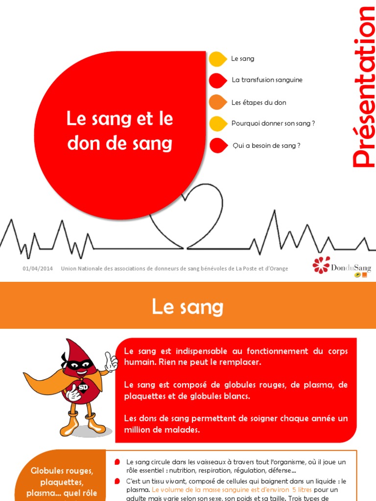 Importance et étapes du don de sang | PDF | Don de sang | Sang