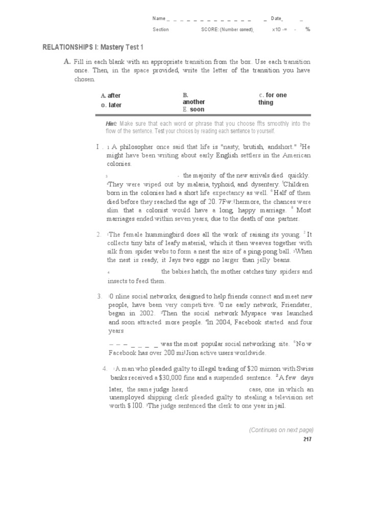 Master Test CH 5 and 6 Advancing Reduced | PDF | Coca Cola | Optimism