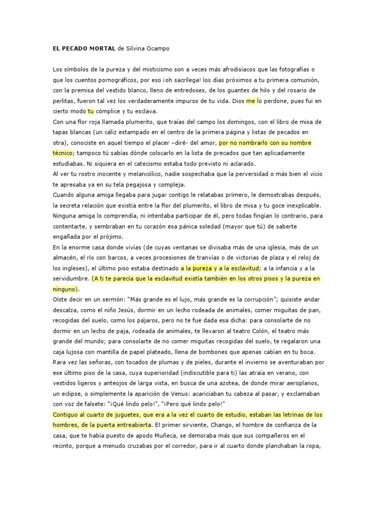 Ocampo, S. EL PECADO MORTAL | PDF