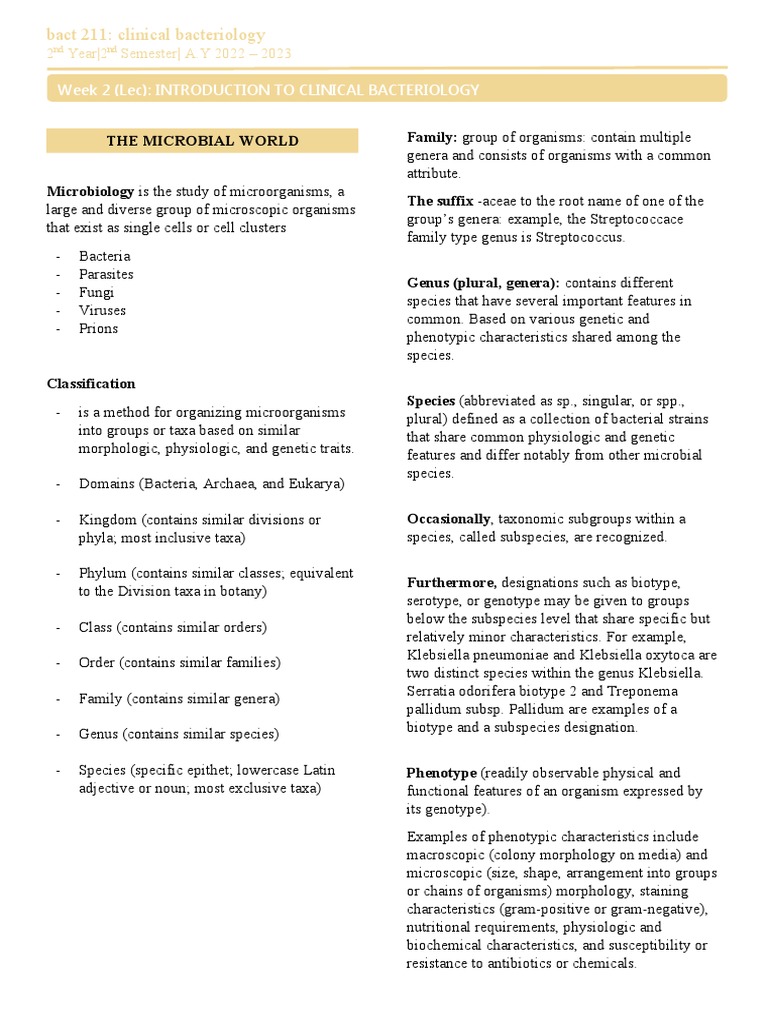 An In-Depth Introduction to the Classification, Structure, and Components of Clinical Bacteria ...
