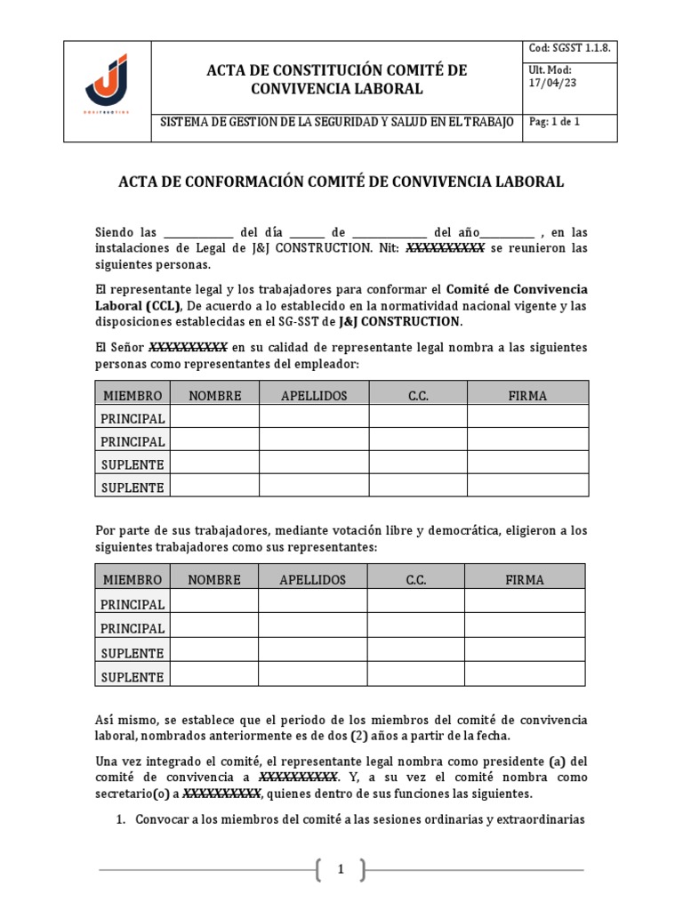 Acta de Conformación COCOLA | PDF | Gobierno