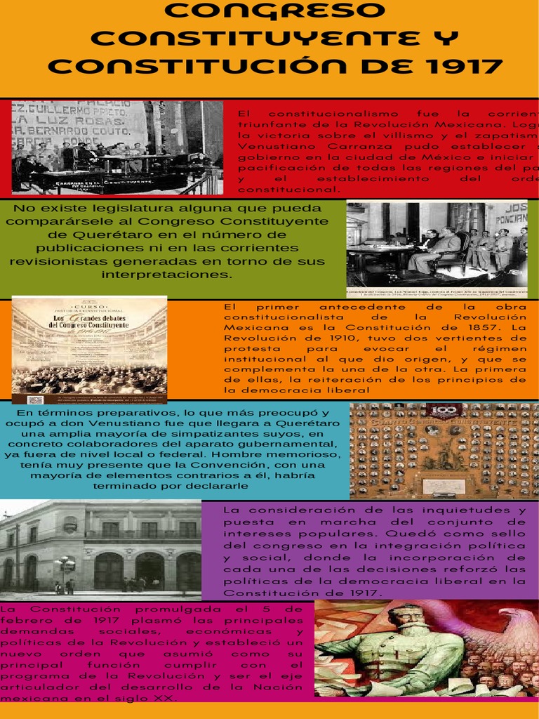 Congreso Constituyente y Constitución de 1917 | PDF | México | revolución mejicana