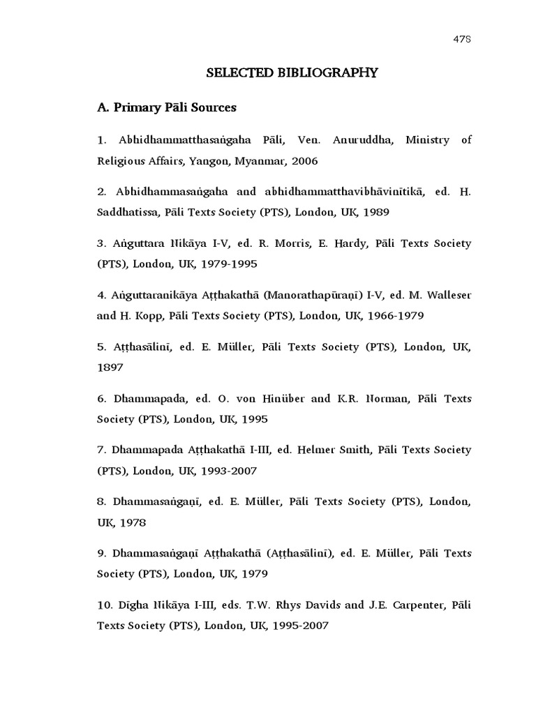 Selected Bibliography | PDF | Sati (Buddhism) | Buddhist Meditation