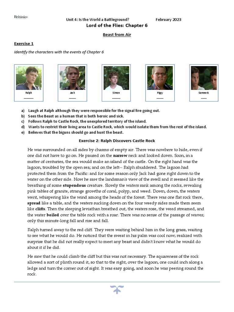 Lot FChapter 6 Worksheet | PDF