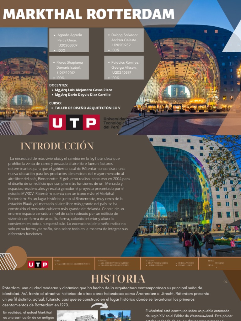 Markthal: Icono Arquitectónico de Róterdam | PDF | Diseño | edificio