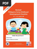 Checklist Form 2 Eng Print Ready | PDF | Child Development | Relationships