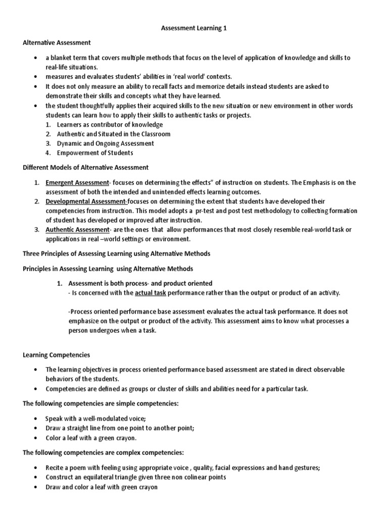 Assessment Learning 1 - Quiz Reviewer | PDF | Educational Assessment ...