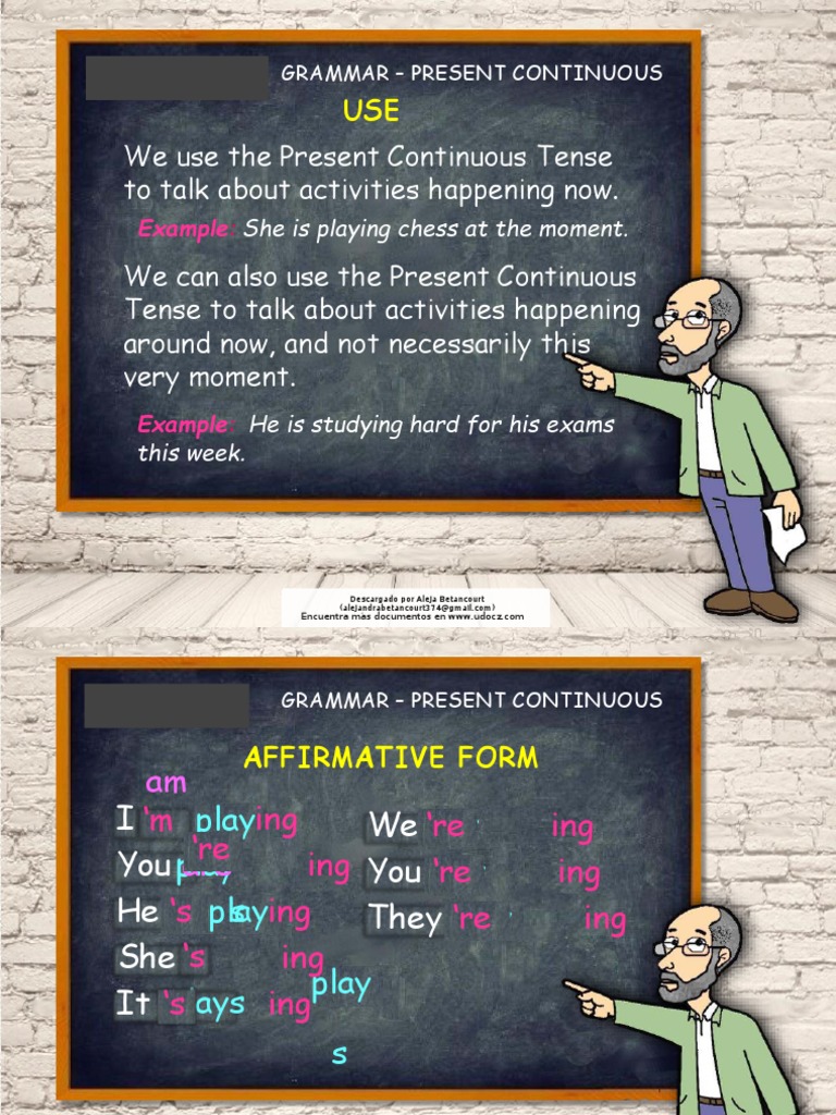 Uso-Del-Presente-Continuo-Present-Continuous-365652-Downloable-1538054 ...