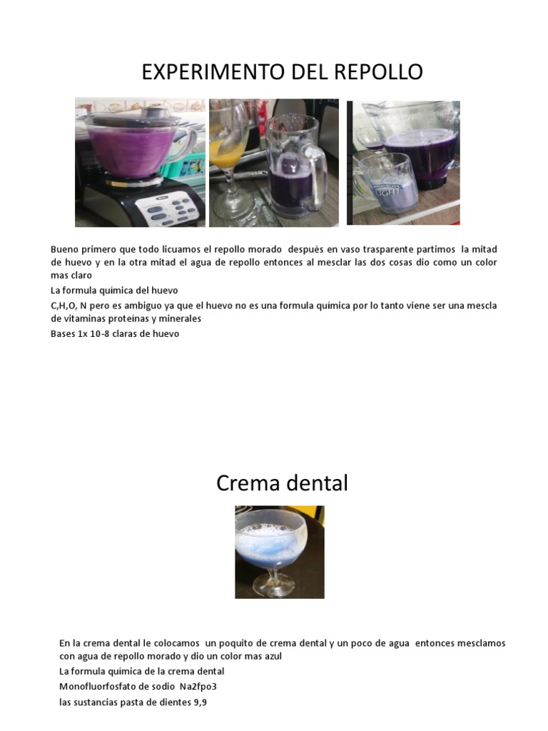 Experimento Del Repollo Jhony Lopez | PDF