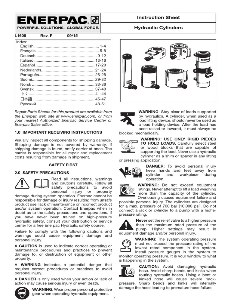 Enerpac | PDF | Pump | Fluid Mechanics