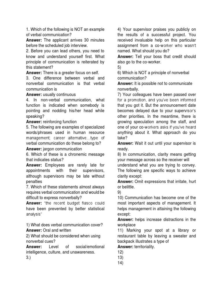 Purposive Communication Reviewer Test 1 | PDF | Communication ...