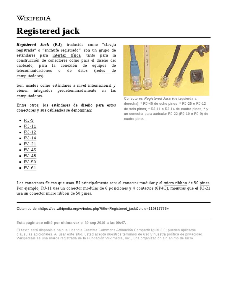 Registered Jack | PDF