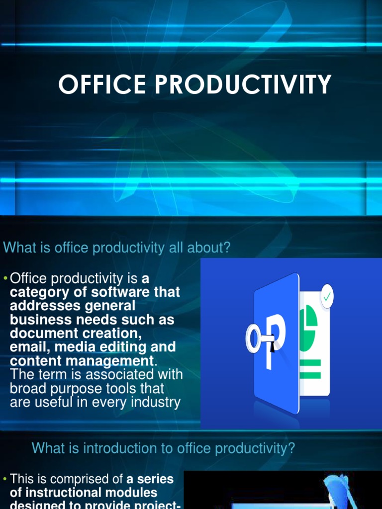Office-Productivity Lesson1 | PDF | Software | Computer File
