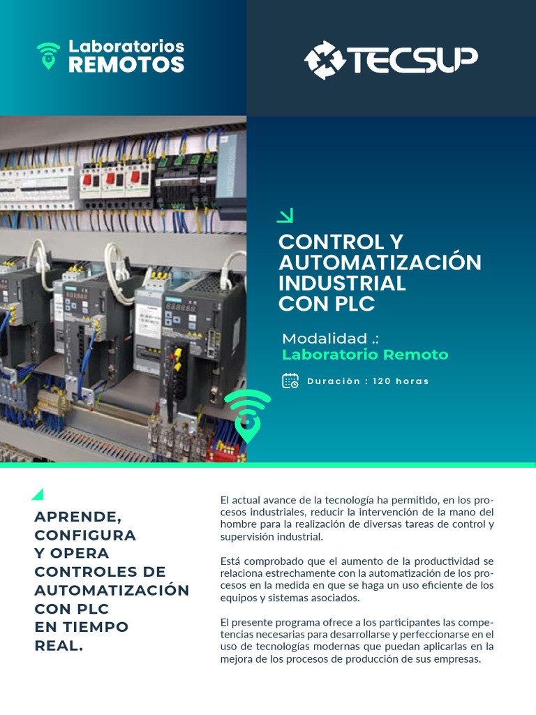 REMOTO - PI - Control y Automatización Industrial Con PLC | PDF | Controlador lógico programable ...