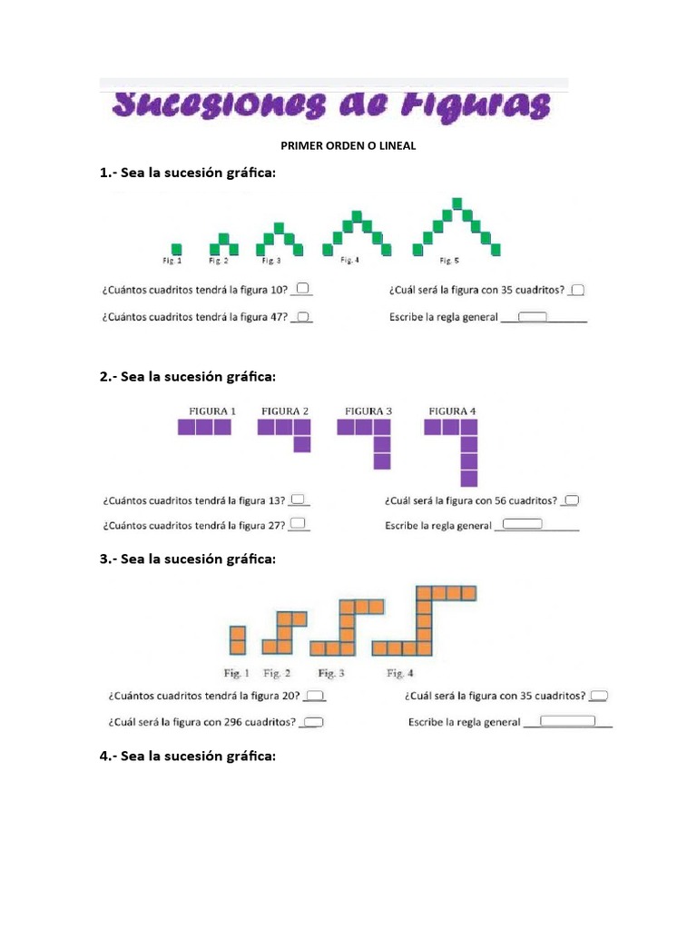 Sucesiones de Figuras | PDF