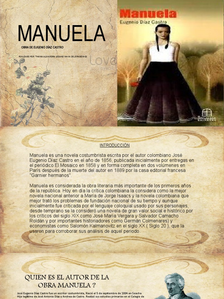 Manuela: Obra de Eugenio Díaz Castro | Descargar gratis PDF | Colombia