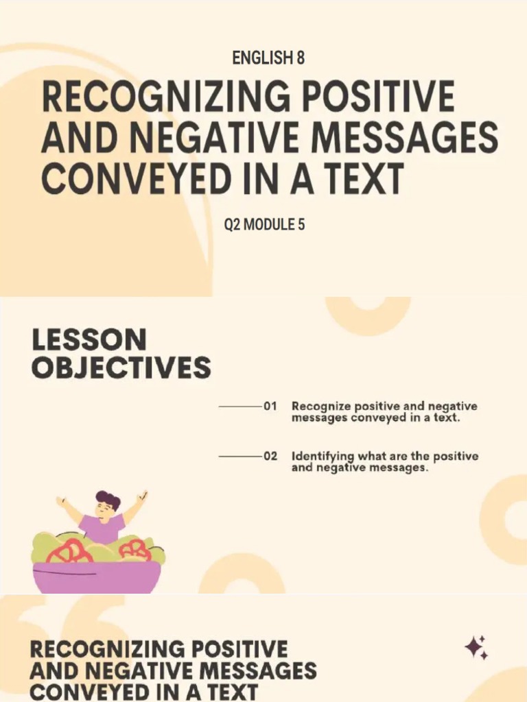 Recognizing Positive and Negative Messages | PDF | Cognitive Science ...
