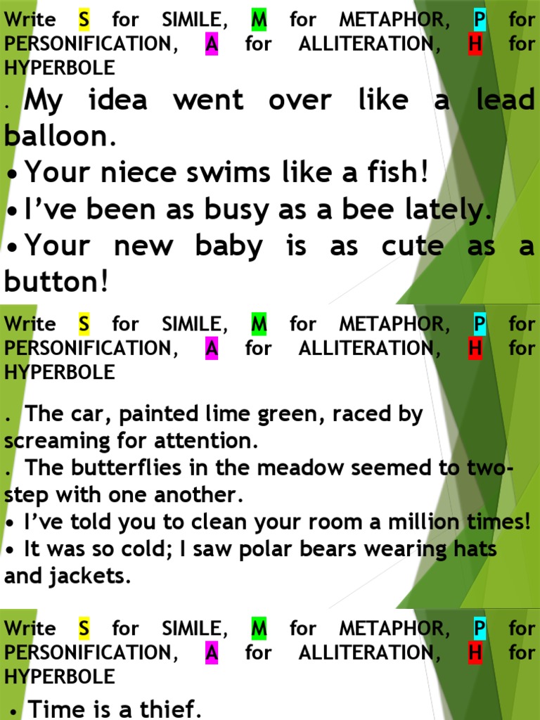 Figurative Language Identification Guide | PDF