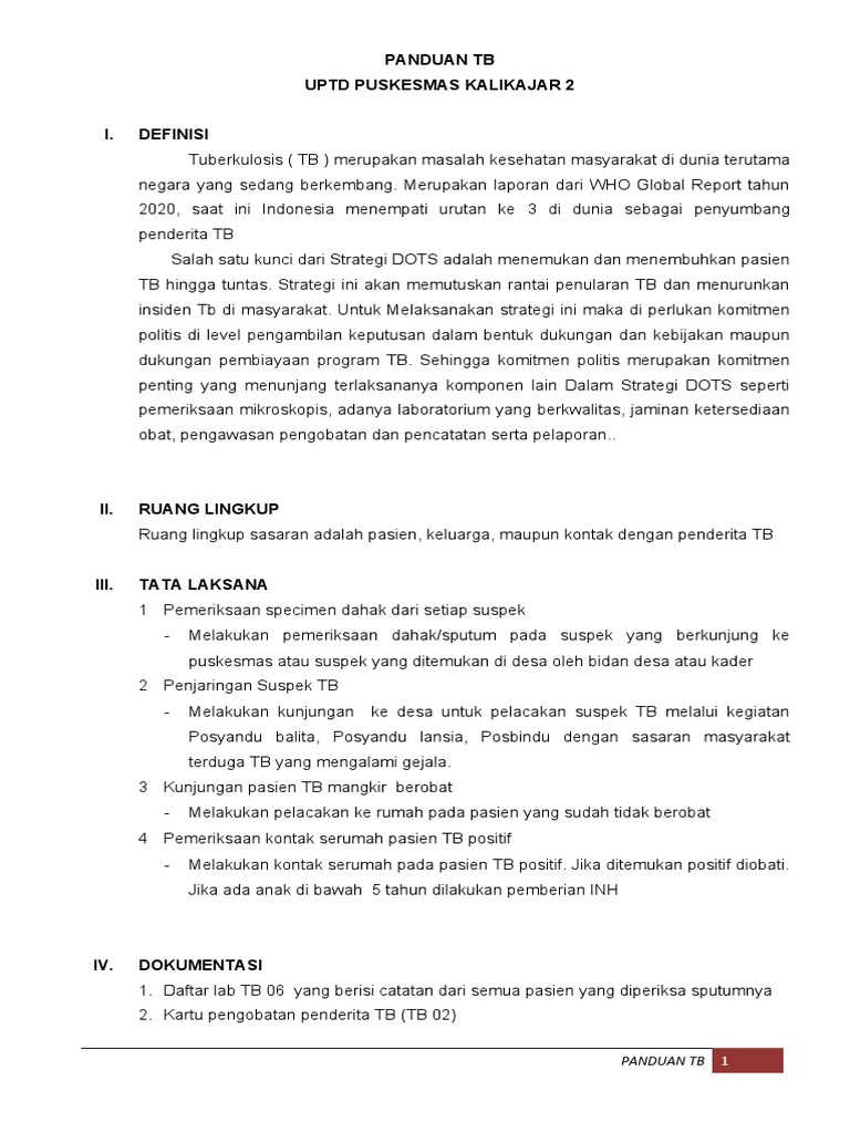 Panduan TB | PDF