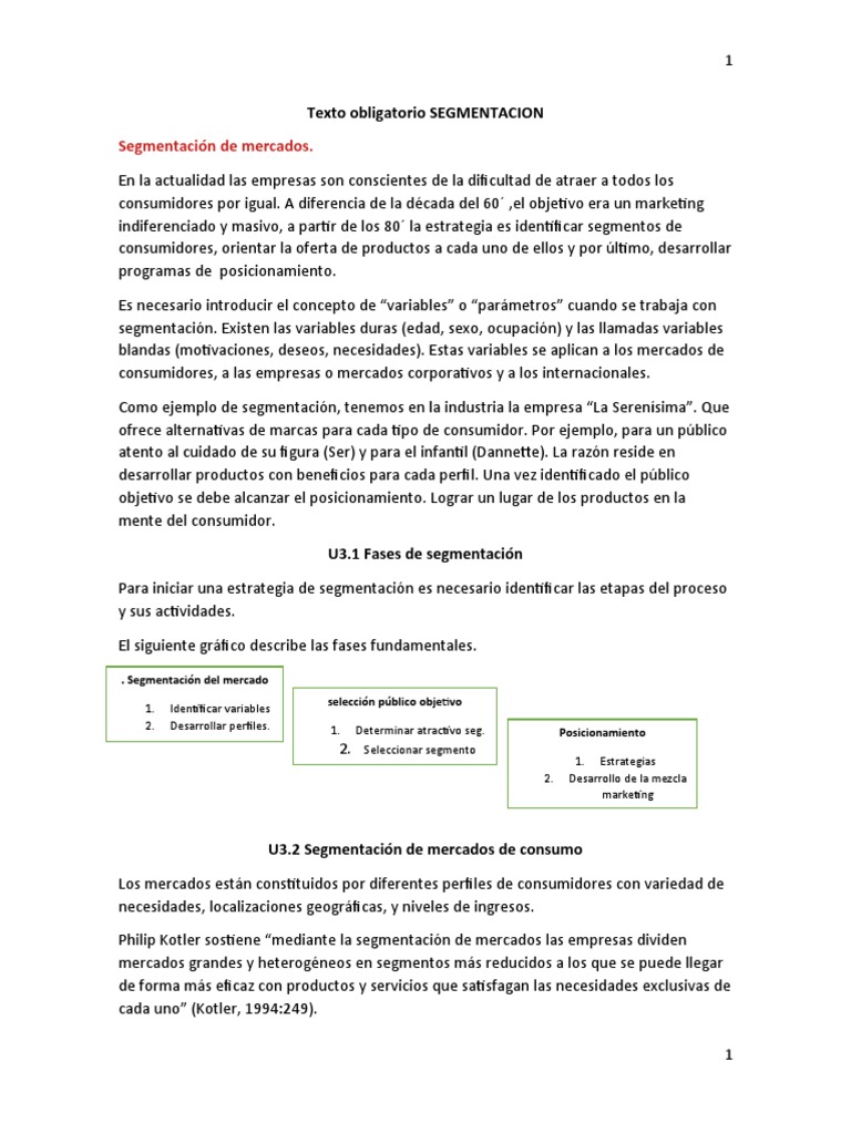 U3 - Resumen Completo | PDF | Marketing | Mercado (economía)