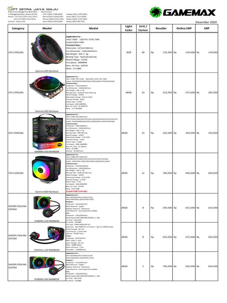 Gamemax Accessories | PDF | Computing | Electronics