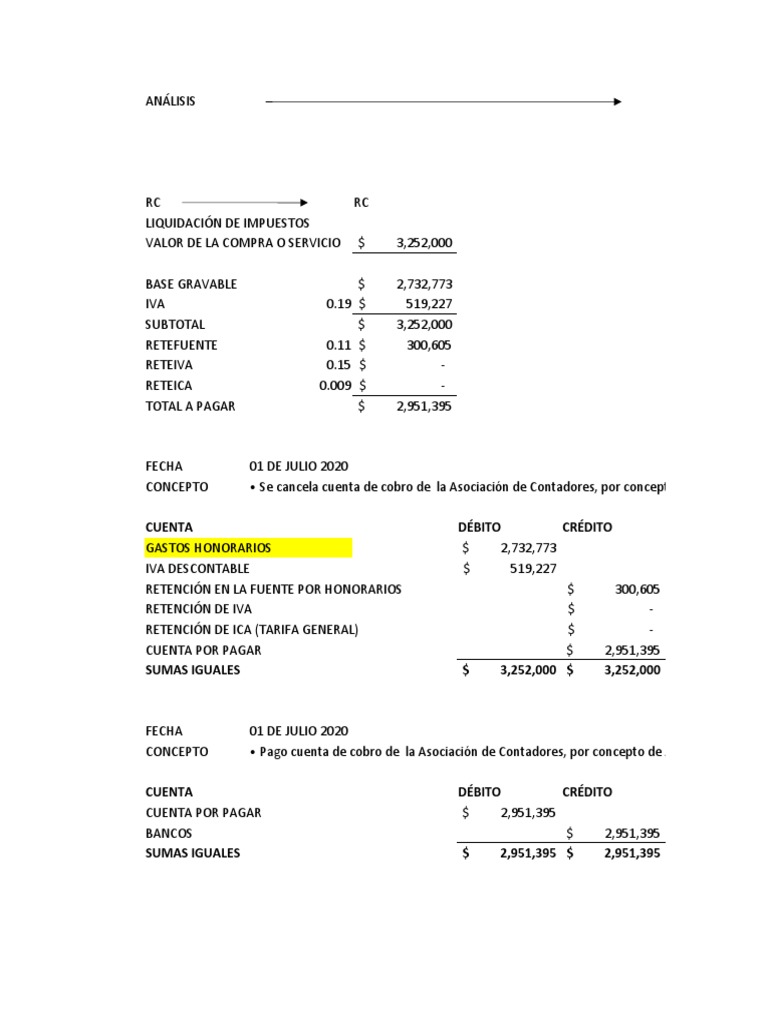 Liquidación de Impuestos y Presentación de Formularios (350 300 e ICA) | PDF | Impuesto al valor ...