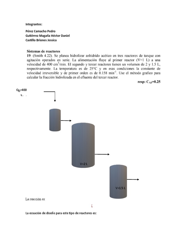Sistema de reactores | PDF
