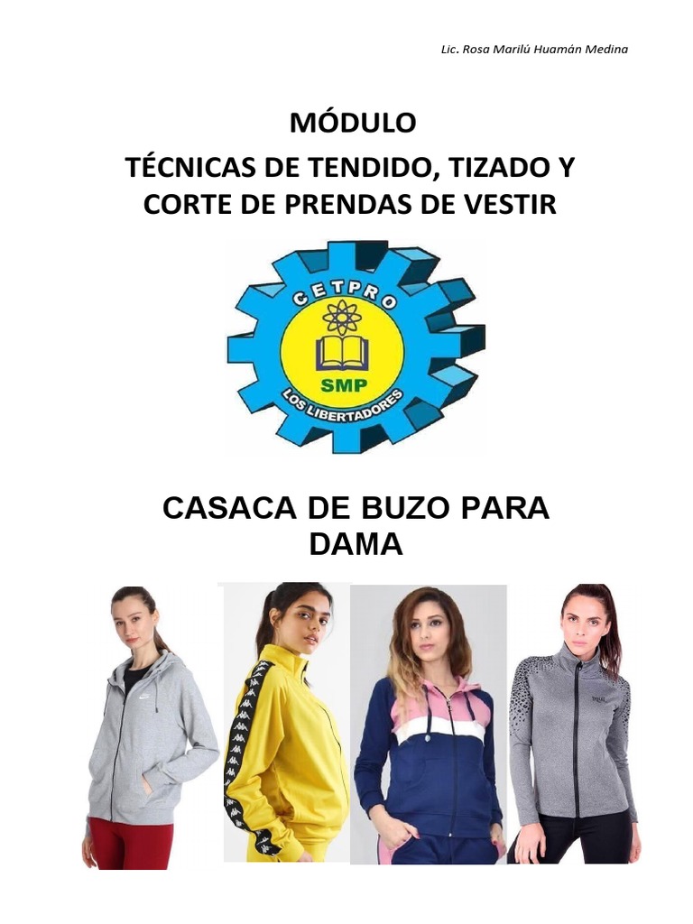 Trazo de Casaca de Buzo para Dama | PDF