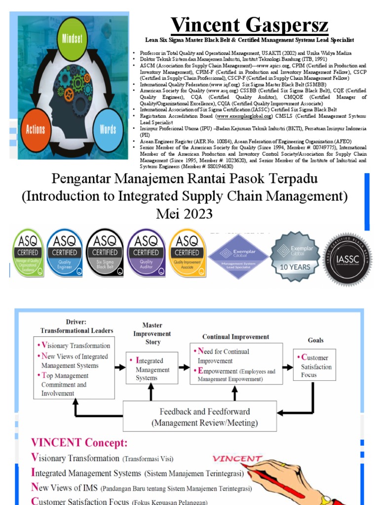 Pengantar Integrated SCM - VG | PDF | Business | Six Sigma