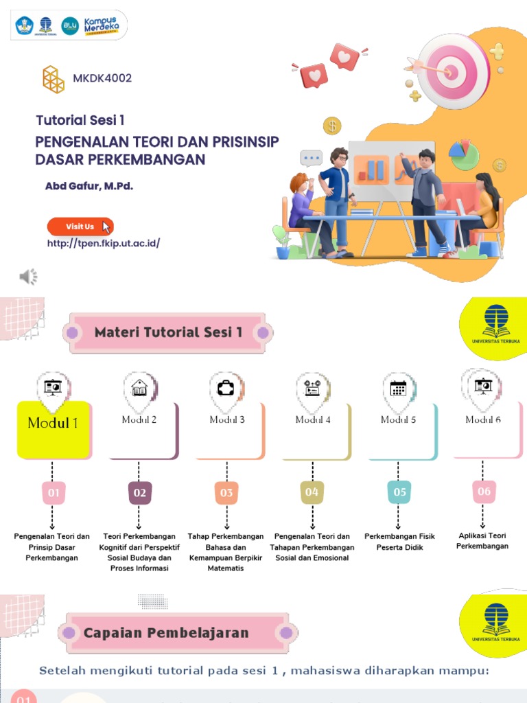 Tutorial Sesi 1: Pengenalan Teori Dan Prisinsip Dasar Perkembangan | PDF | Karier & Perkembangan