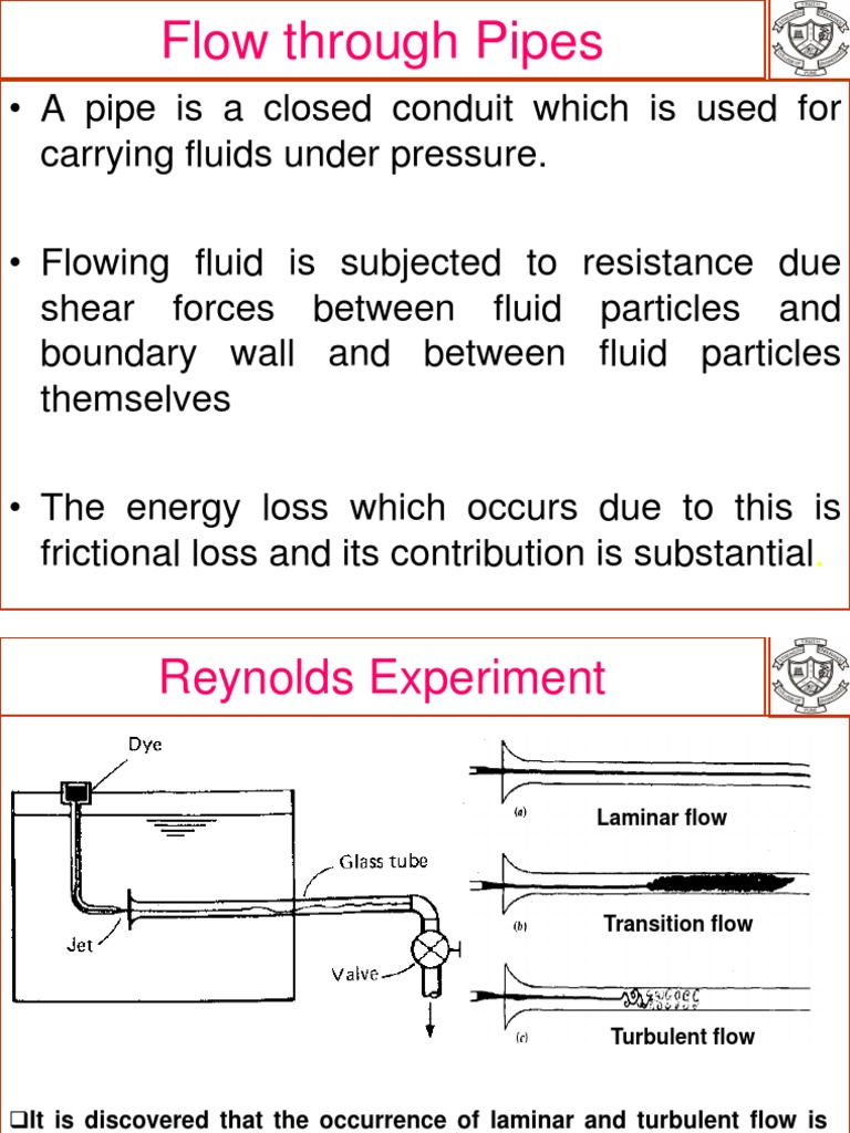 Flow Through Pipes | PDF | Reynolds Number | Fluid Dynamics