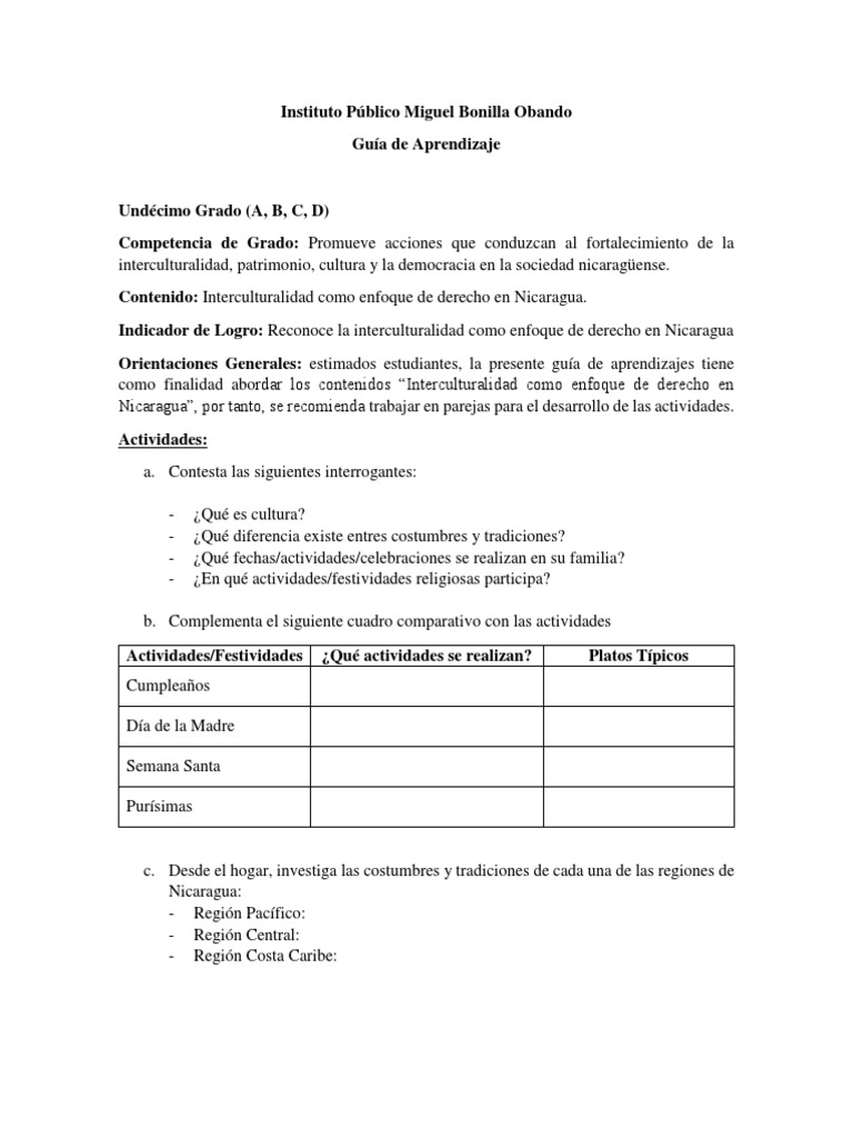 Guía 11mo ABCD | PDF