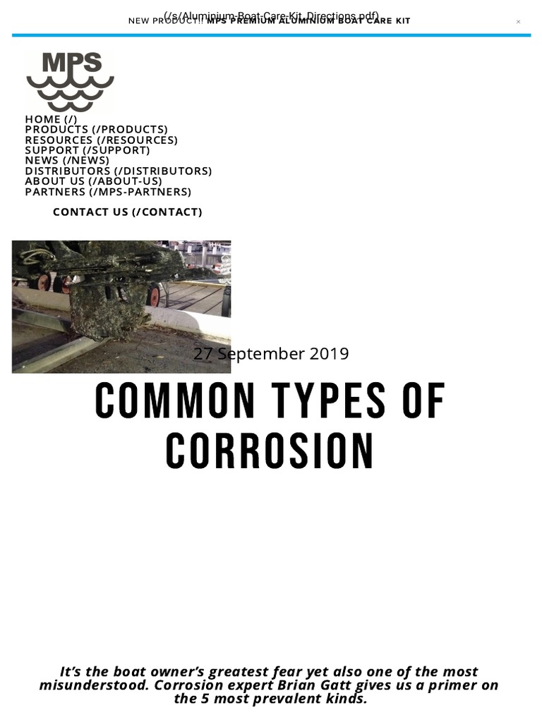 Common Types of Corrosion - Marine Protection Systems | PDF | Corrosion ...