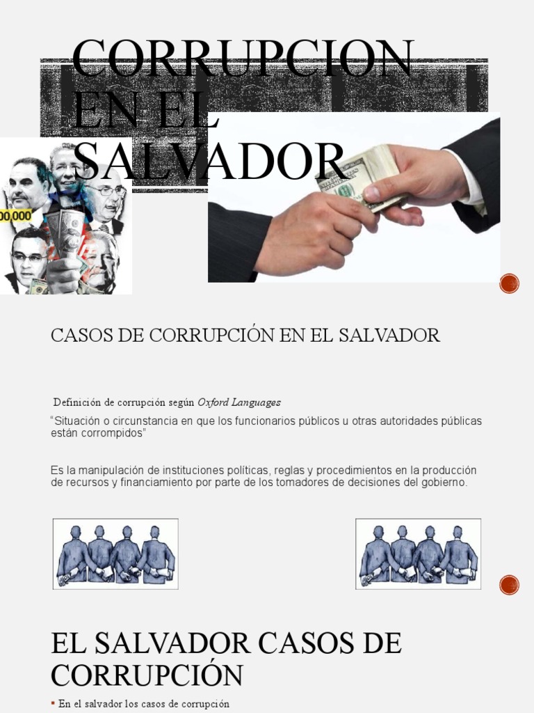 Casos de Corrupción en El Salvador | PDF | Corrupción política | Crímenes