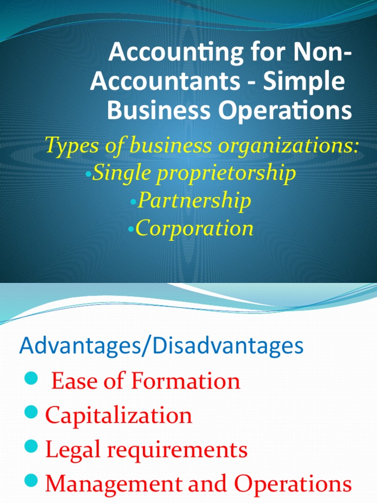 Accounting For Non - Accountants - Simple - Business Operations | PDF ...