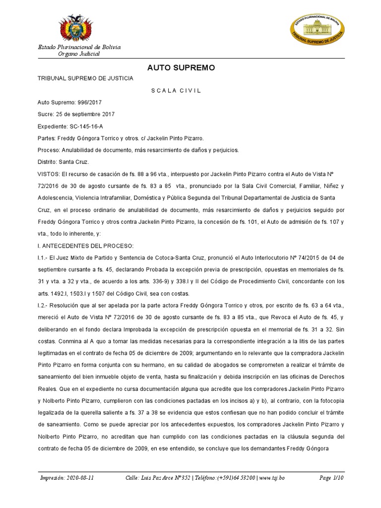 As 996 | PDF | Ley procesal | Apelación