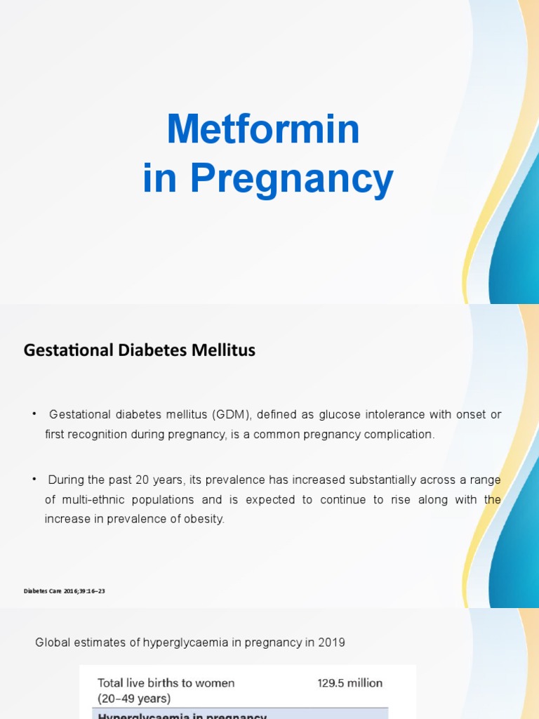Metformin in Pregnancy | PDF | Gestational Diabetes | Pregnancy