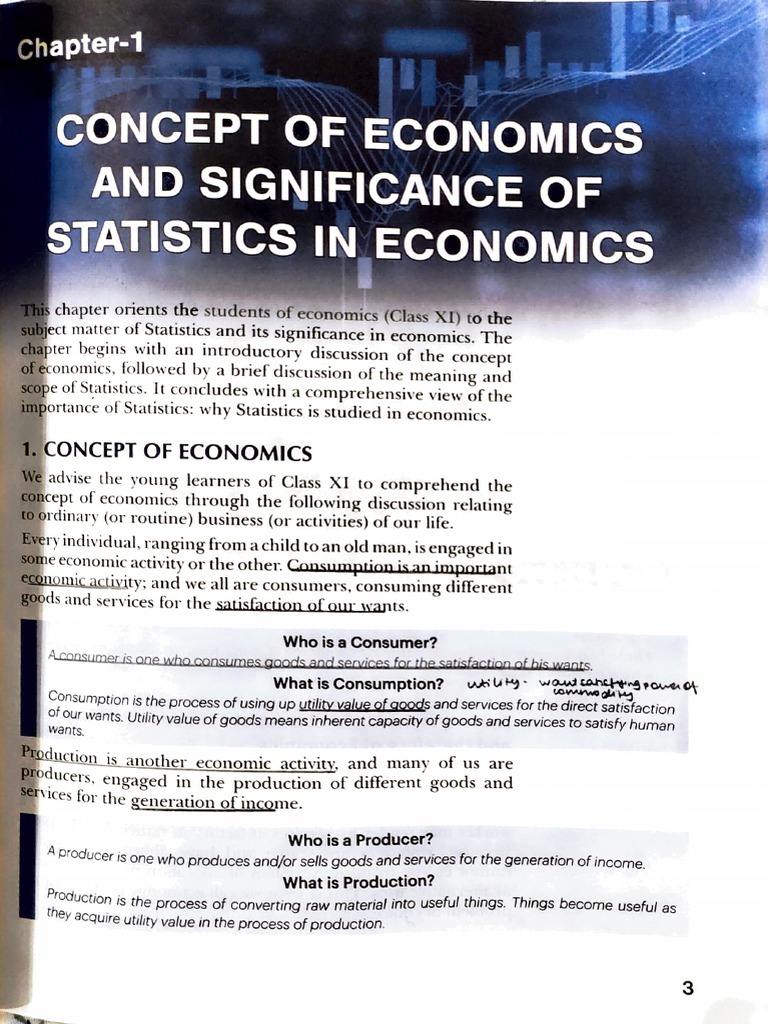 Concept of Economiccs: Statistics in Economics | PDF | Statistics ...