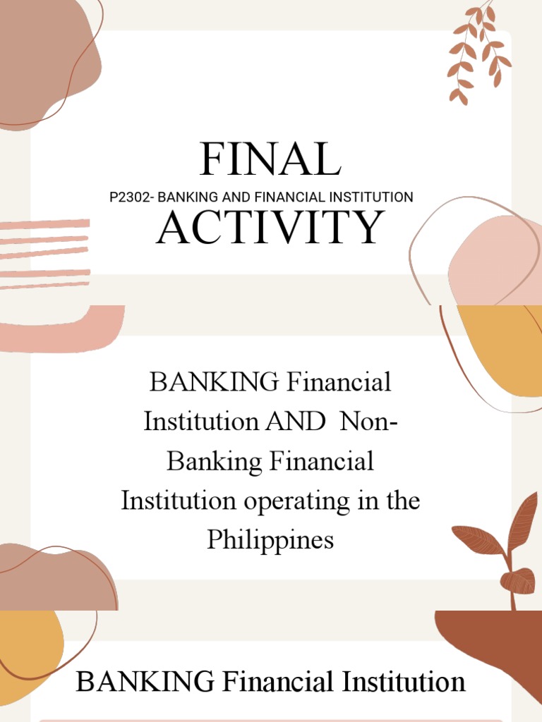 Banking and Non-Banking Financial Institutions | PDF | Microfinance | Banks Banking and Non-Banking Financial Institutions | PDF | Microfinance | Banks