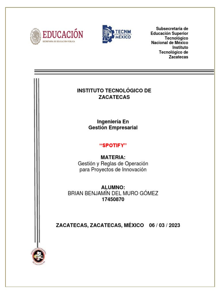 SPOTIFY | PDF | Spotify | Informática