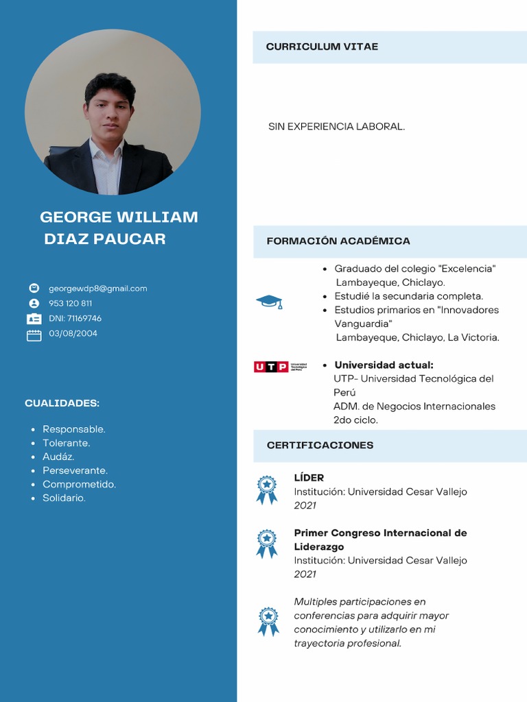 CV-George W. DIaz Paucar | PDF