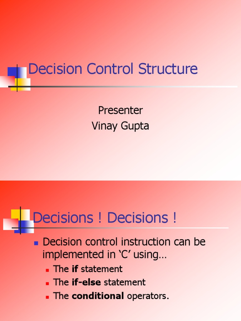 Decision Control Structure | PDF Decision Control Structure | PDF