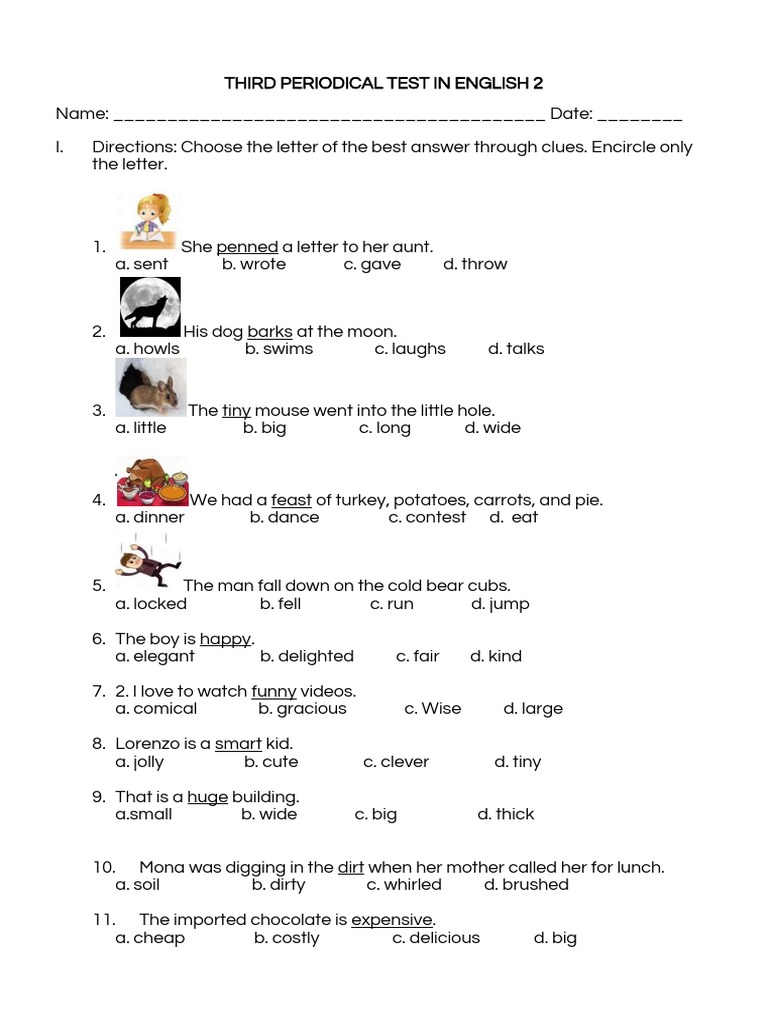 PT - ENGLISH 2 - Q3 With TOS | PDF | Foods