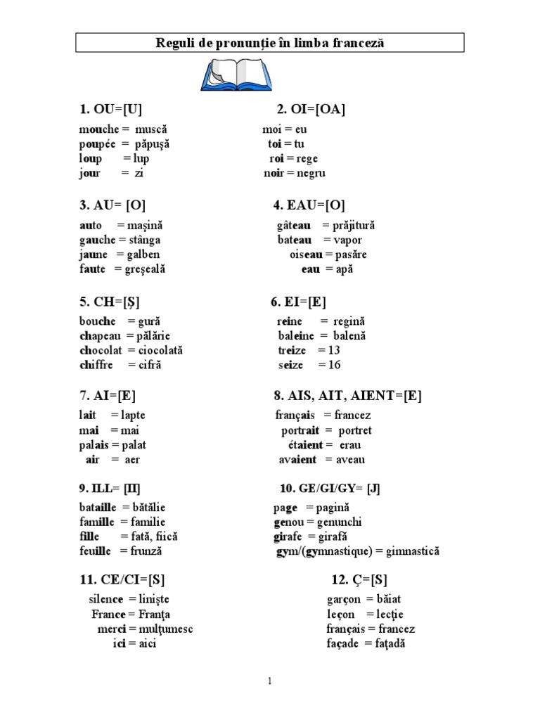 Reguli de Pronuntie in Franceza | PDF